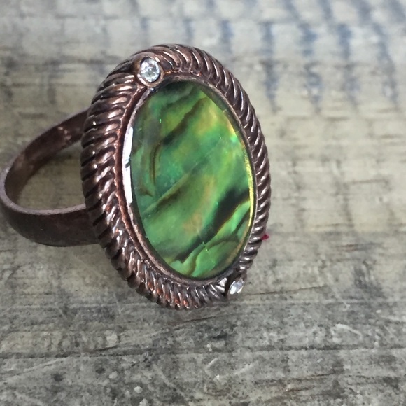 Jewelry | Copper Abalone Ring | Poshmark